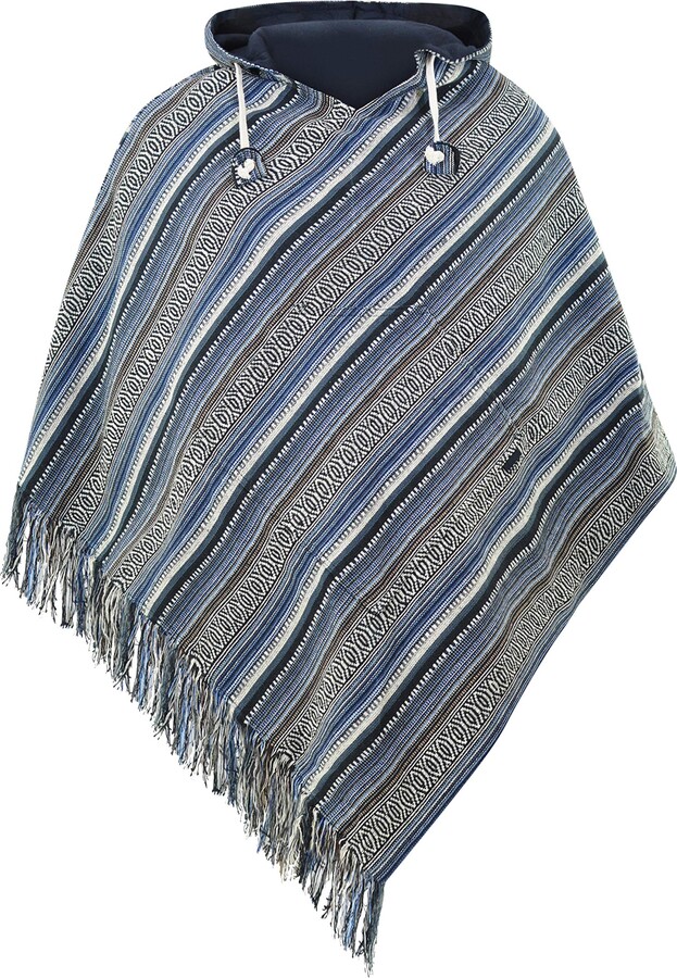 virblatt - Poncho Men | 100% cotton | Mexican Poncho Men Baja Hoodie ...