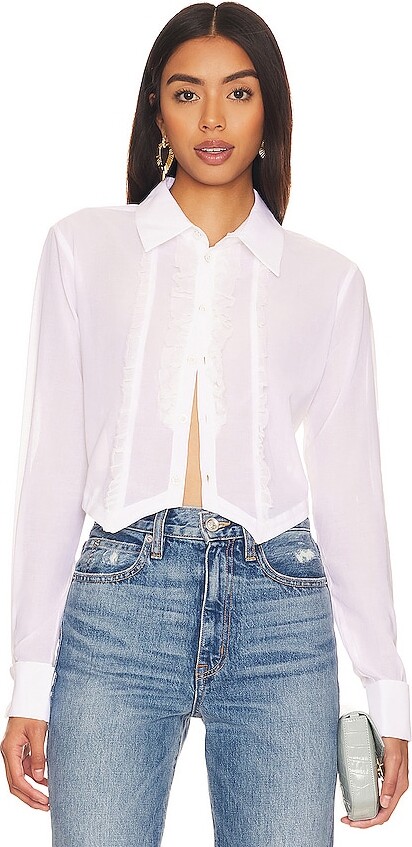 Kiki de Montparnasse Ruffled Tuxedo Shirt - ShopStyle