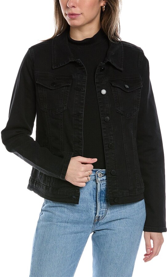 Franne Golde Classic Stretch Denim Jacket - ShopStyle
