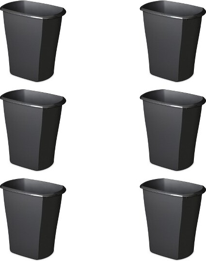 Sterilite 10519006 3 Gallon Kitchen Ultra Plastic Wastebasket Storage ...
