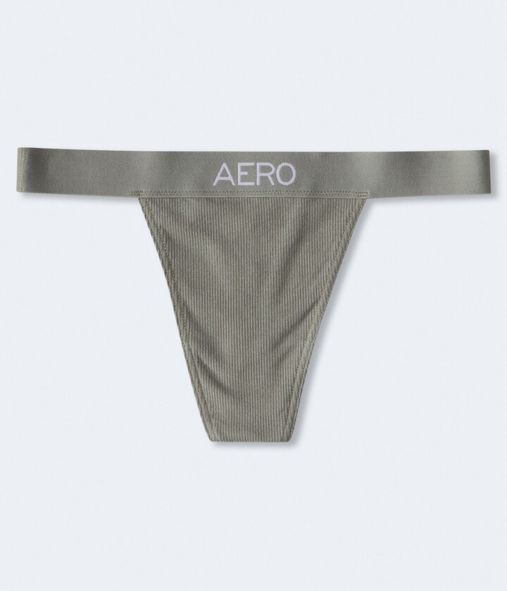 Aeropostale Logo High-Cut Thong - ShopStyle