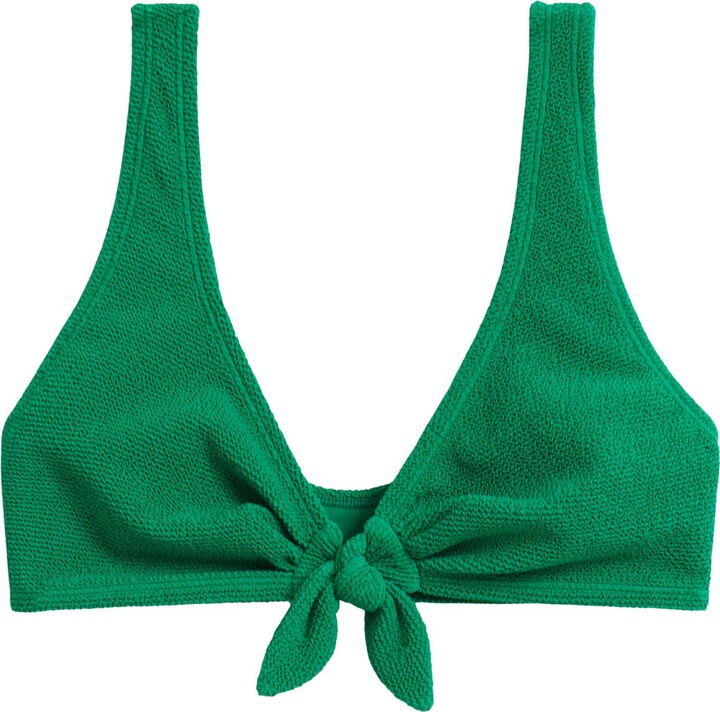 And Other Stories Textured Triangle Bikini Top Shopstyle Two Piece