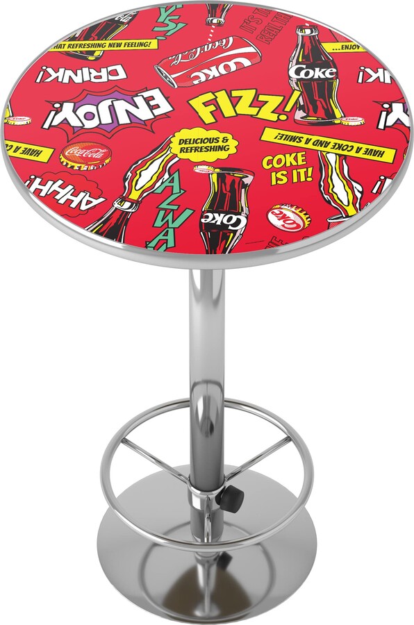 Trademark Gameroom Coca-Cola Pop Art Bar Table with Footrest - ShopStyle