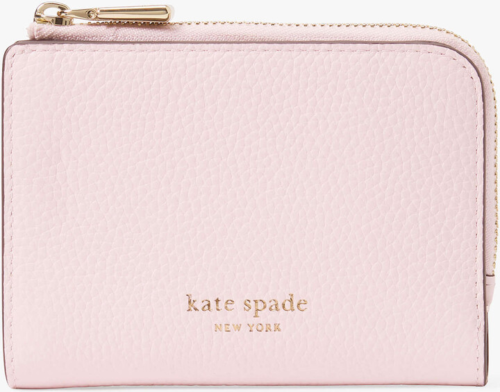 Kate Spade Ava Colorblocked Pebbled Leather Zip Bifold Wallet - ShopStyle