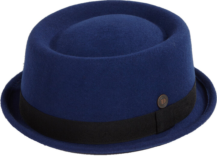 Dasmarca Hats Jack Blue Felt Skimpy Brim Short Brim Rude Boy Mod Style ...