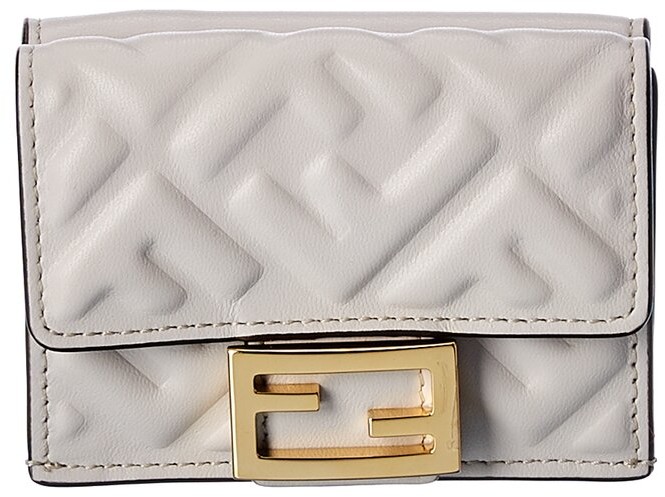 Fendi Micro Trifold Leather French Wallet - ShopStyle