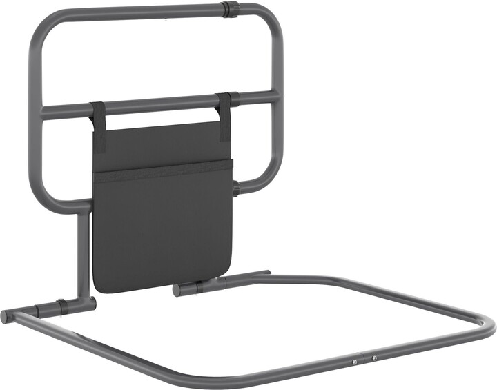 HOMCOM Safety Bed Rail for Elderly Adults Folding Bed Assist Rail ...
