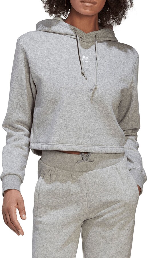 adidas Adicolor Essentials Crop Fleece Hoodie - ShopStyle