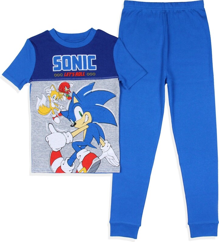 Sonic The Hedgehog Boys' Let's Roll Video Game Shirt And Pants Kids ...