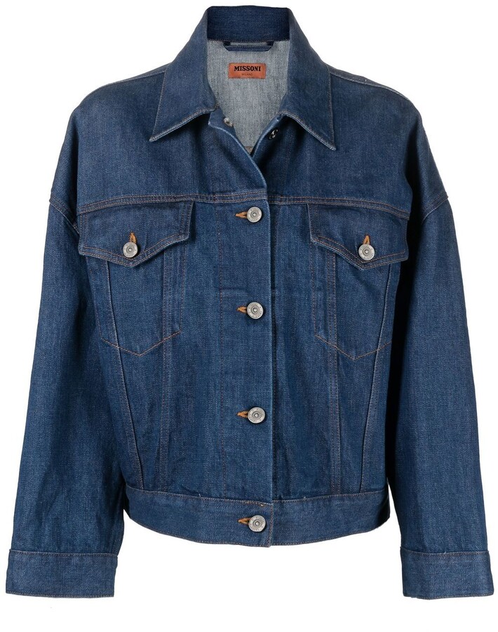 Missoni Zigzag-Panel Denim Jacket - ShopStyle