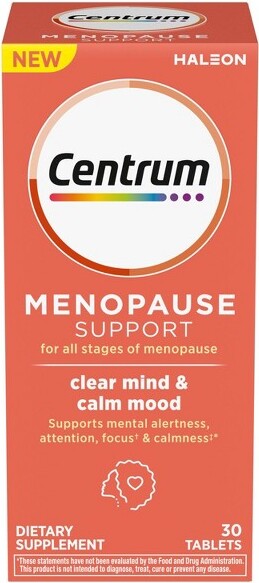 Centrum Menopause Support Clear Mind and Mood Vitamin Tablets - 30ct ...