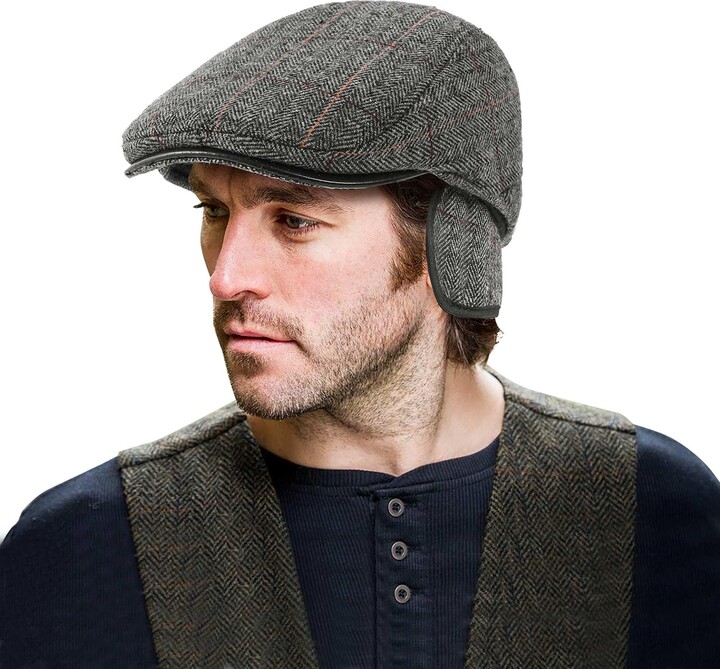 DOCILA Ivy Cap for Men Retractable Invisible Earflap Caps Warm Outdoor ...