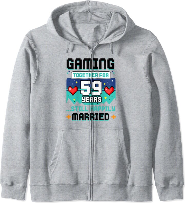 Video Game Wedding Anniversary Couples 59th Wedding Anniversary Gaming ...
