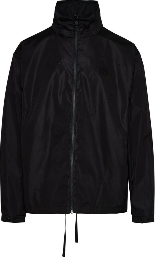 Moncler Logo Patch High Neck Jacket - ShopStyle Down & Puffer Coats