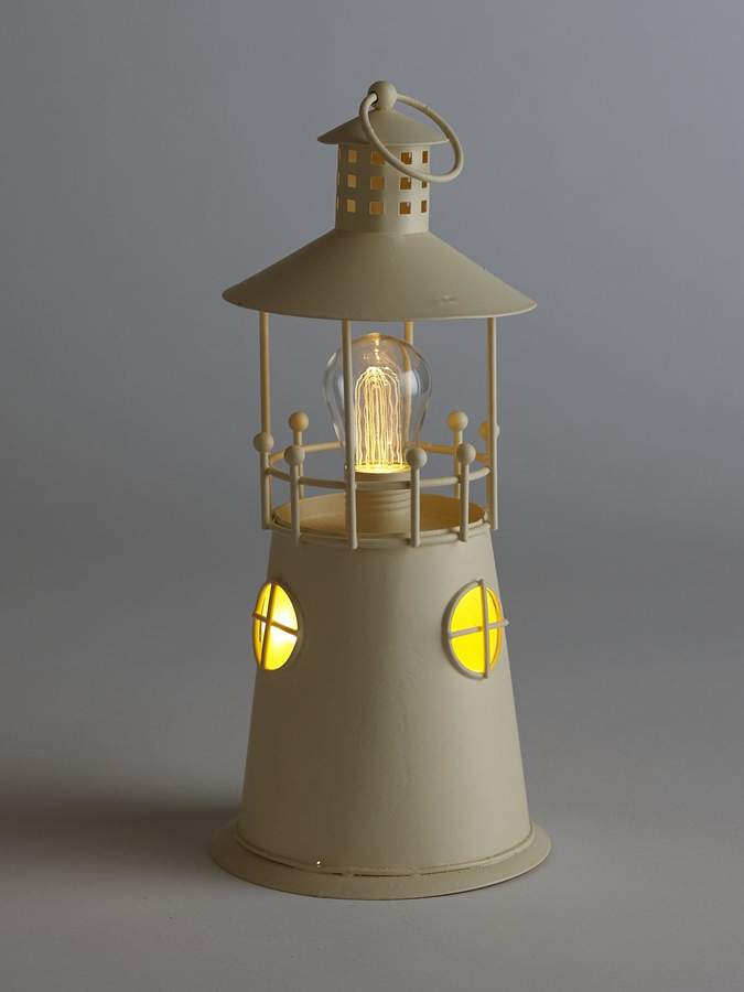 Noma Metal Lighthouse Lantern With Filament Bulb - ShopStyle Lighting