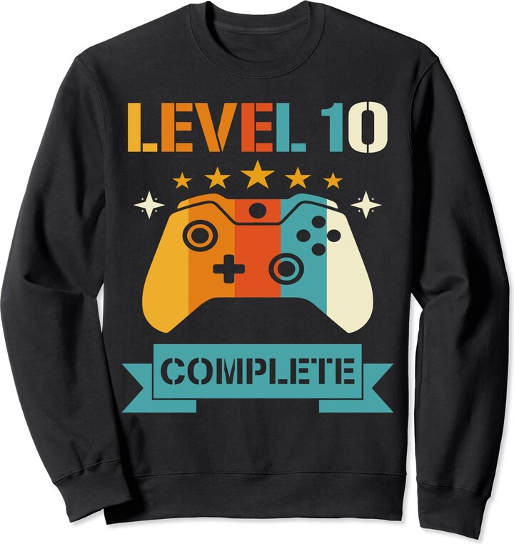 Anniversary Birthday Video Gamer Gifts Outfit Level 10 Complete Funny ...