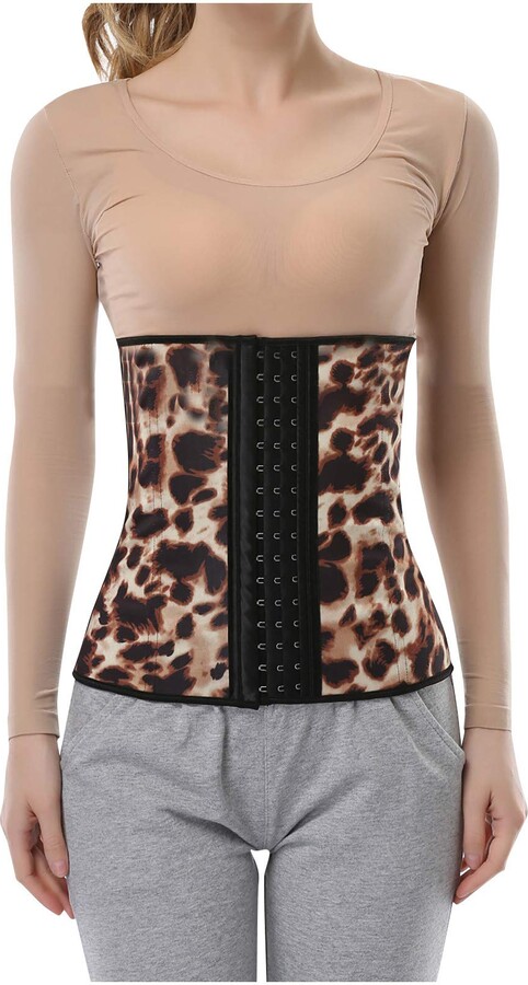Achimlt Women Waist Trainer Hook and Eye Mesh Air Hole Cincher Corset ...