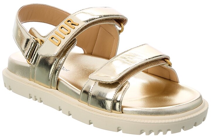 Christian Dior Dioract Leather Sandal - ShopStyle