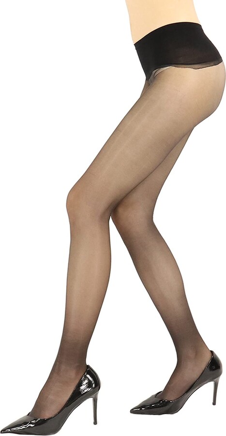 HTRUIYATY Women's Pantyhose 1 D Oily Sexy Stockings See-Through Control Top Tights-Seamless ...