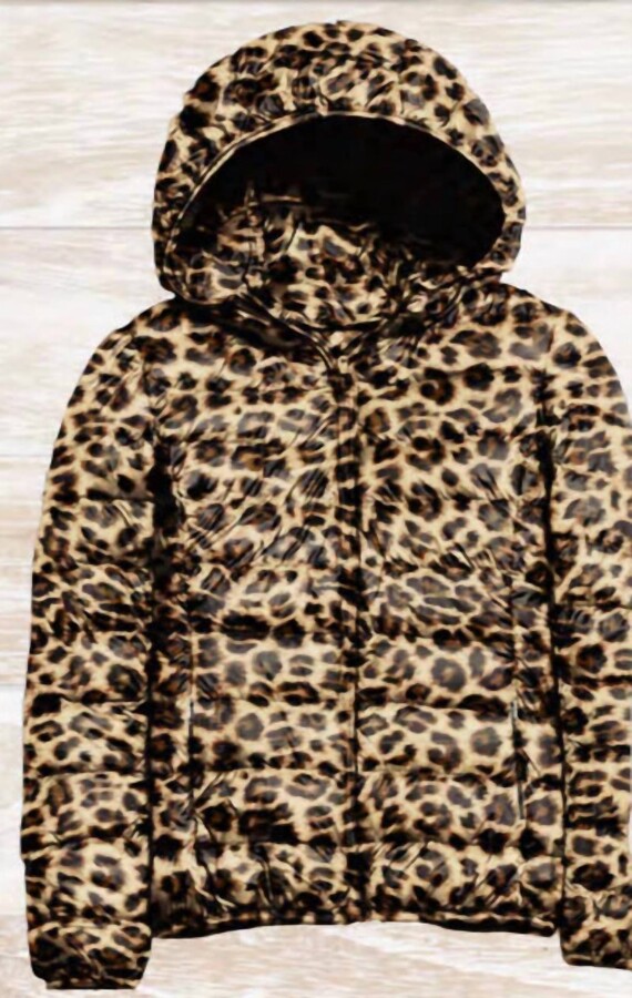 Southern Couture Packable Lightweight Puffer Jacket in Solid Leopard ...