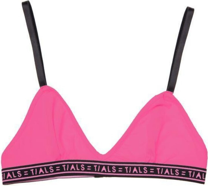 This is a Love Song Logo Simple Bra: Hot Pink Exclusive - ShopStyle