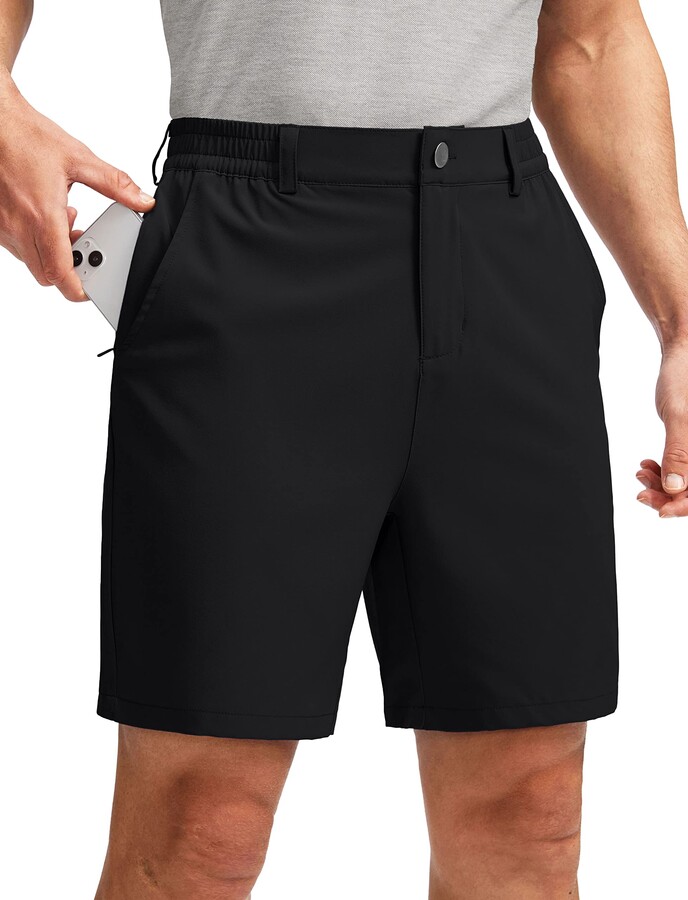 Soothfeel Men's Golf Shorts with 5 Pockets 7 Inch Stretch Lightweight ...