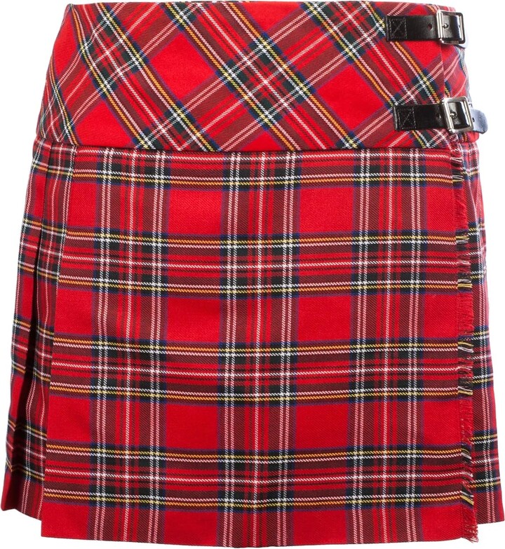 BRAW CLANS TARTANS Ladies Tartan Stacey Kilt | Polyviscose Skirt for ...