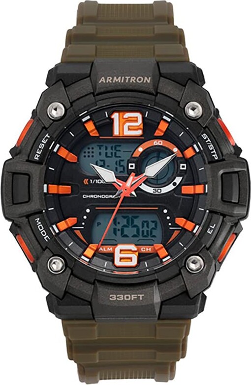 Armitron Sport Men's Analog-Digital Chronograph Resin Strap Watch ...