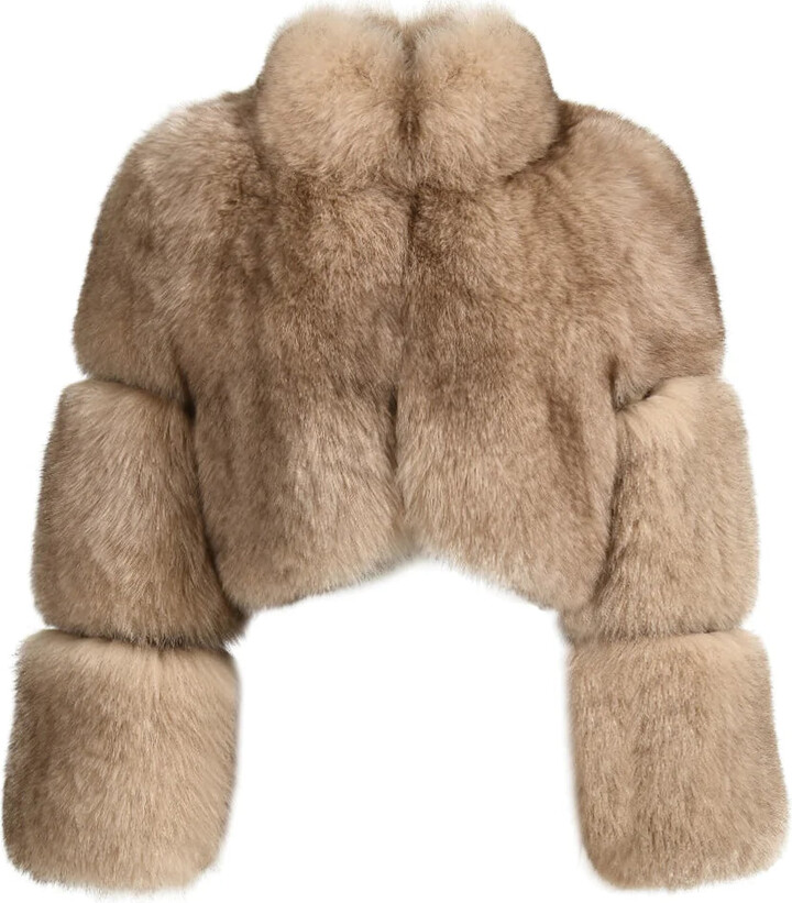 Wanan Touch Jacket Purse in Natural Beige Fox Fur - ShopStyle