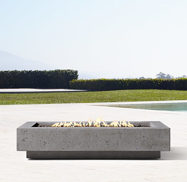 Restoration Hardware 72" Ixtapa Natural Gas Rectangle Fire Table - ShopStyle Clothes and Shoes