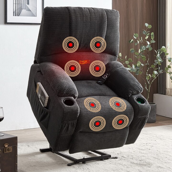 ODC Electric Power Lift Recliner for Elderly with 8 Point Vibration ...