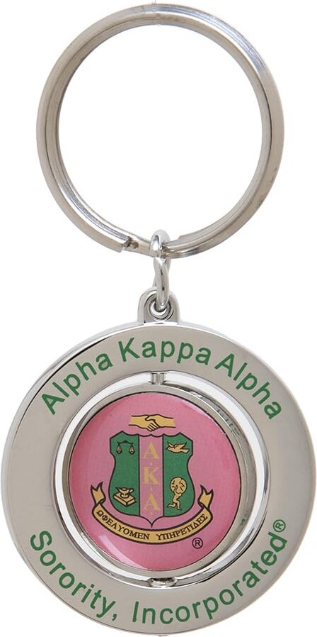 Generic AKA Spinner Keychain Shield with Greek Letters Gifts for Women ...