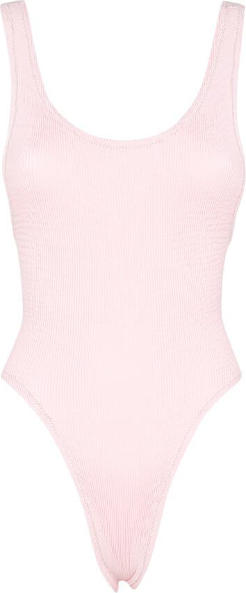 Reina Olga Ruby High-Leg Swimsuit Swimwear - ShopStyle