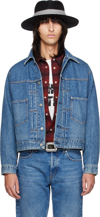 The Letters Blue Tuck Denim Jacket - ShopStyle