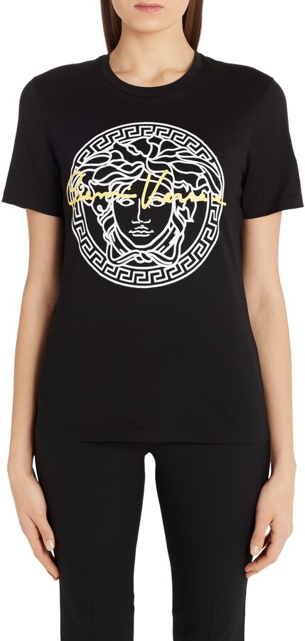 Versace Medusa Signature Graphic Tee - ShopStyle Short Sleeve Tops