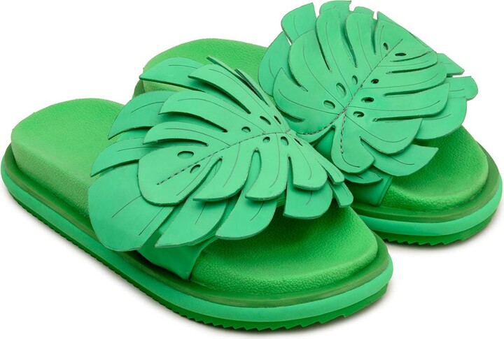 Farm Rio Monstera Leaf Slide Sandal - ShopStyle