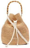 Heidi Klein Savannah Bay Super-mini Raffia Bucket Bag - Beige - ShopStyle