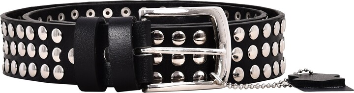 Smart Range Leather Mens Full Grain Leather Studded Belts 40mm Width ...