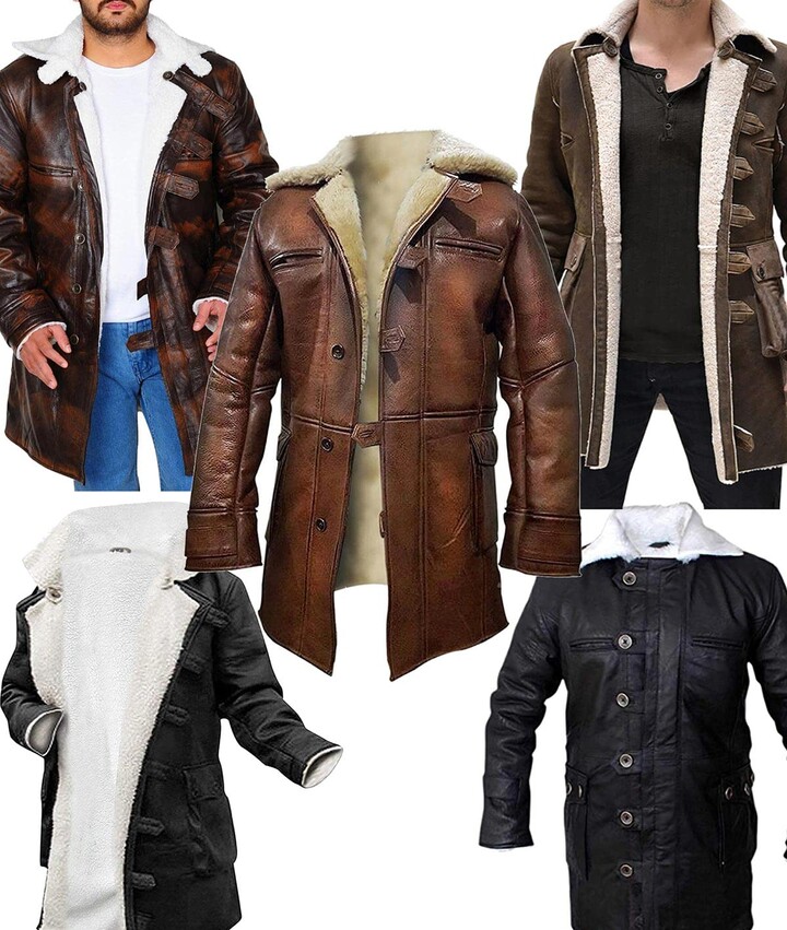 EU Fashions Tom Hardy Bane Coat Dark Knight Rises White Faux Fur ...