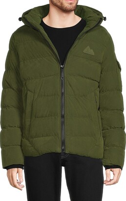 Point Zero by Maurice Benisti Faux Fur Torso Hooded Puffer Jacket ...