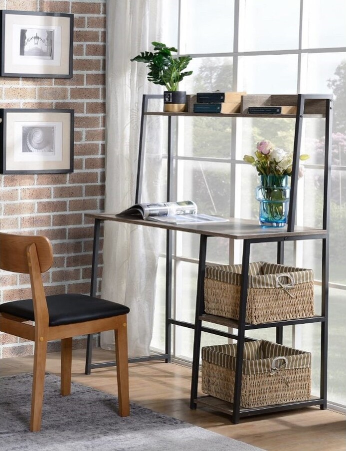 Global Pronex Salina Laptop Desk with 3-cubby Hutch, Study Desk - ShopStyle