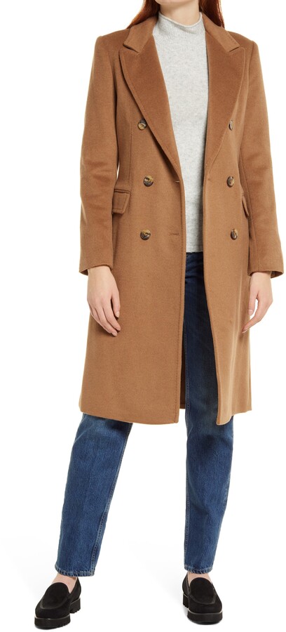 Lauren Ralph Lauren Double Breast Wool Blend Reefer Coat - ShopStyle