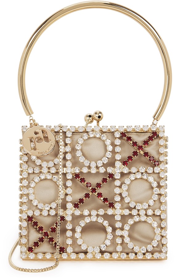 Rosantica Tris crystal-embellished top handle bag - ShopStyle