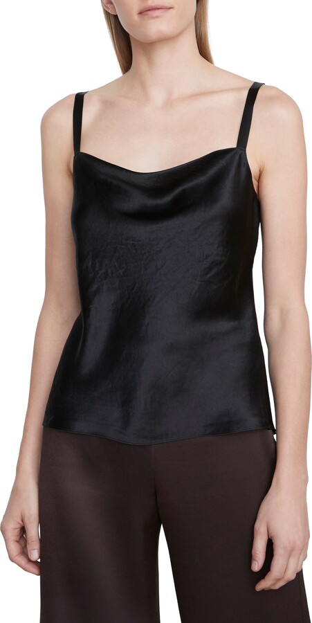 Vince Satin Cowl Neck Camisole - ShopStyle
