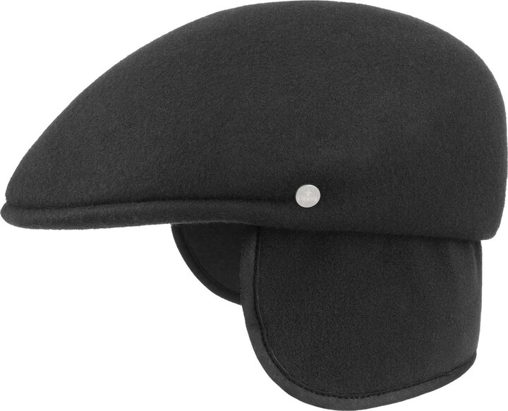 Lierys Outdoor Flat Cap with Ear Flaps by Men - Made in Italy Winter ...