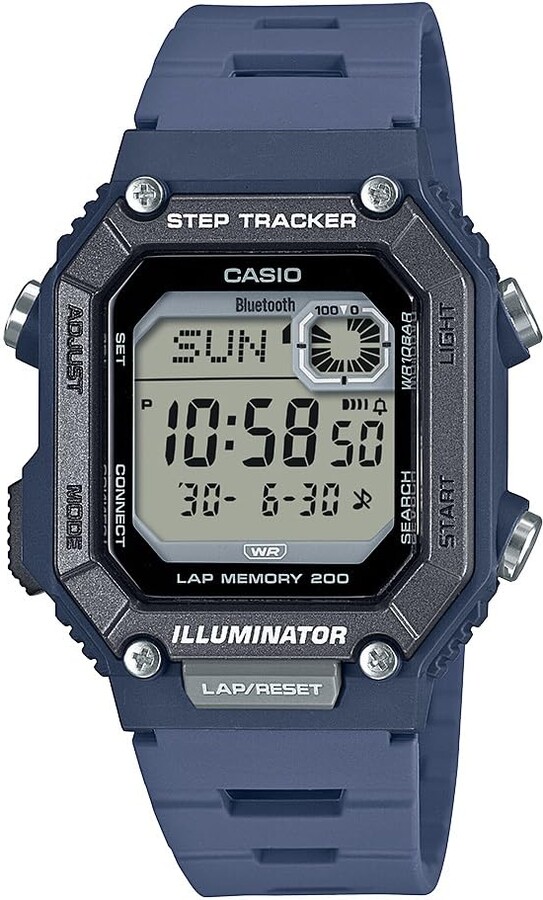 Casio WSB1000 Series | Men’s Digital Watch | Blue | 100M WR | Bluetooth ...