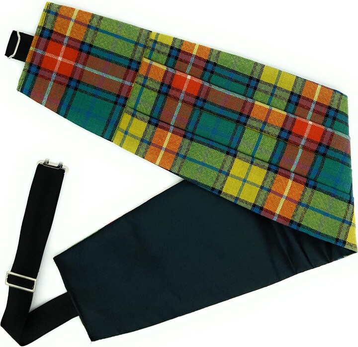 Highland Tweed Gents Pure Wool Buchanan Antique Tartan Cummerbund ...