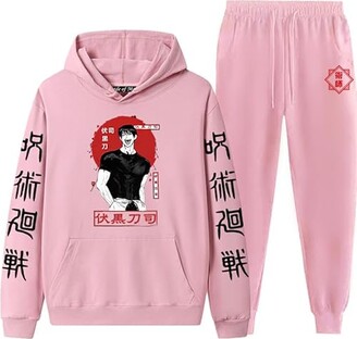 KeepRock Jujutsu Kaisen Hoodie and Sweatpants Set Anime Fushiguro Toji ...