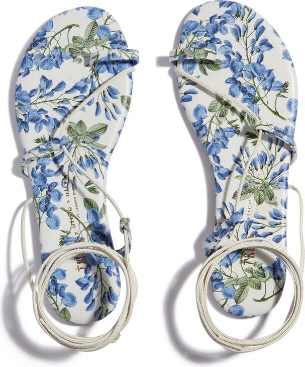 Alice + Olivia A+O X Tkees Jo Wrap Around Sandal - ShopStyle