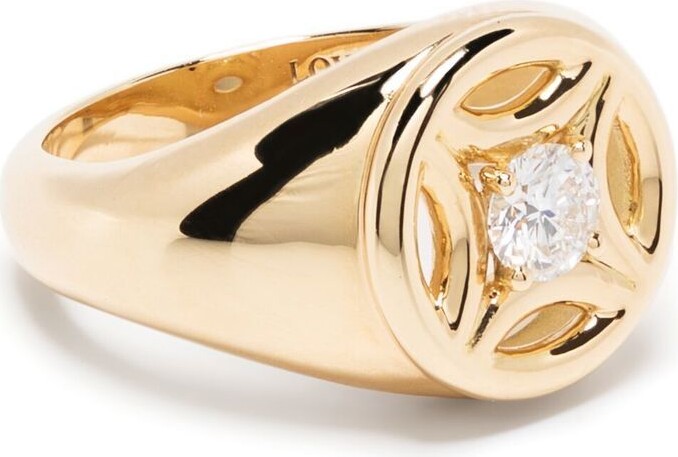 Loyal.e Paris 18kt recycled yellow gold Perpétuel.le pinky ring - ShopStyle